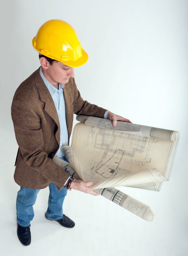 Architect Envisioning His Project Stock Image - Image of realization ...