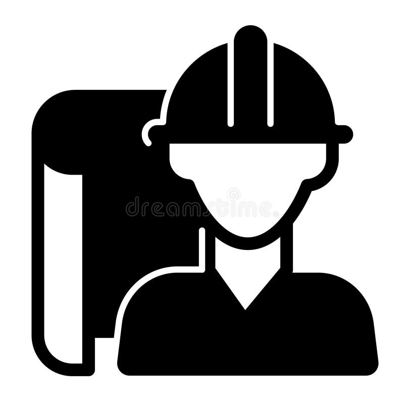 Architect Man Project Paper Solid Icon, Architect Studio Concept ...