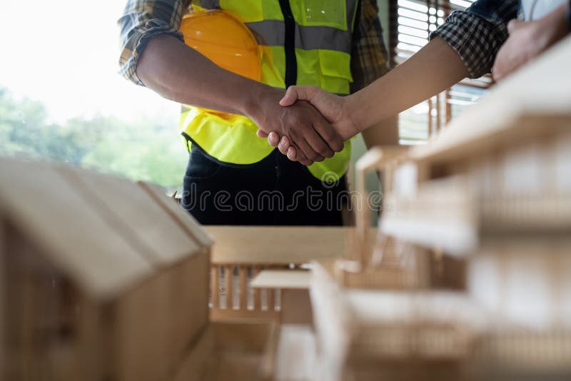 Architect Man Working with Blueprints for Architectural Plan, Engineer ...