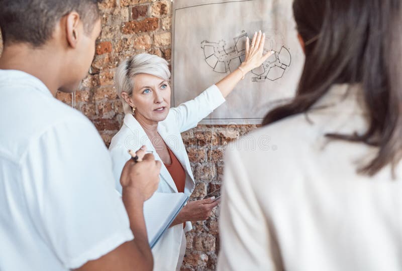 Architect Manager Presentation with Architecture Floor Plan Idea or ...