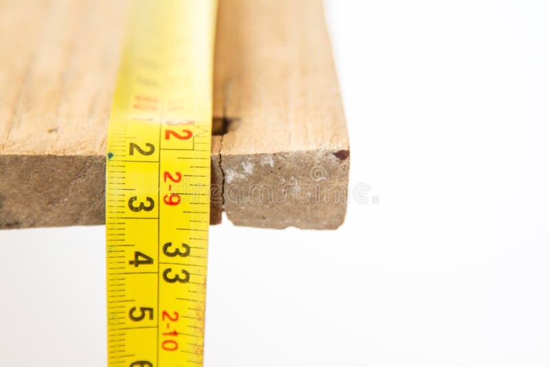 Architect Measuring Wood with Tape Stock Image - Image of measuring ...
