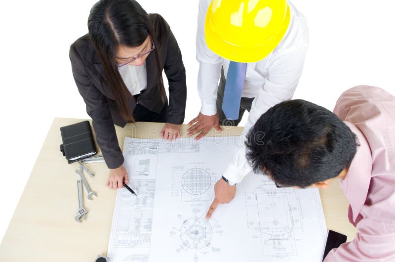 Architect meeting stock image. Image of asian, contractor - 72251549