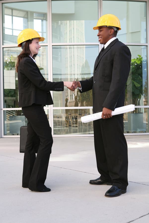 Architect Meeting Client stock image. Image of handsome - 3659479