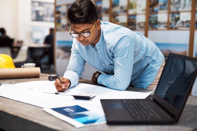 Architect, Pencil and Drawing with Interior Design, Blueprint and ...