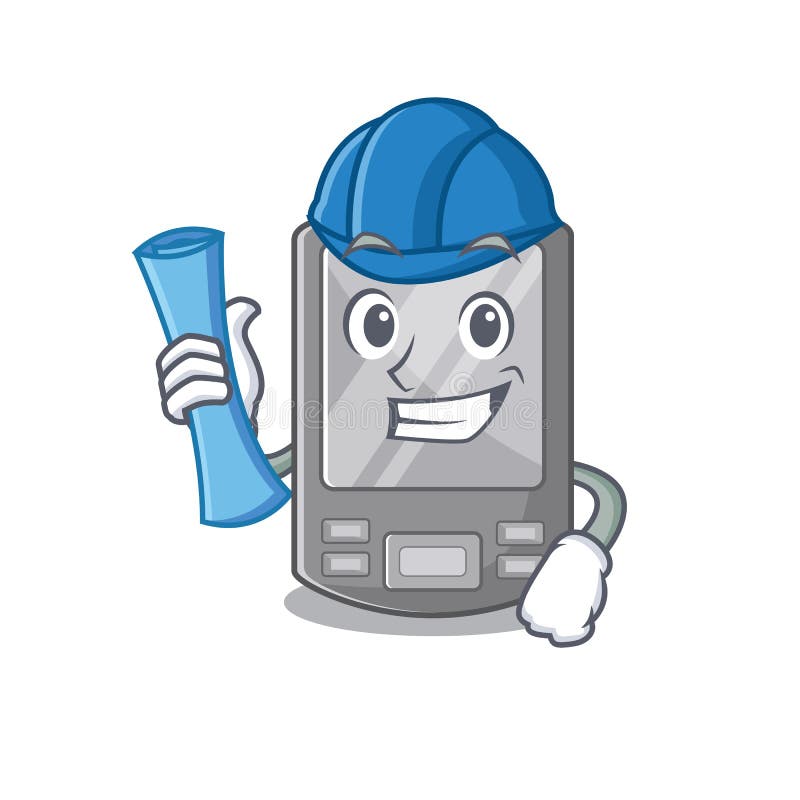 Architect Personal Digital Assistant Isolated the Cartoon Stock Vector ...