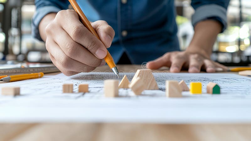 Architect planning design stock illustration. Illustration of artist ...