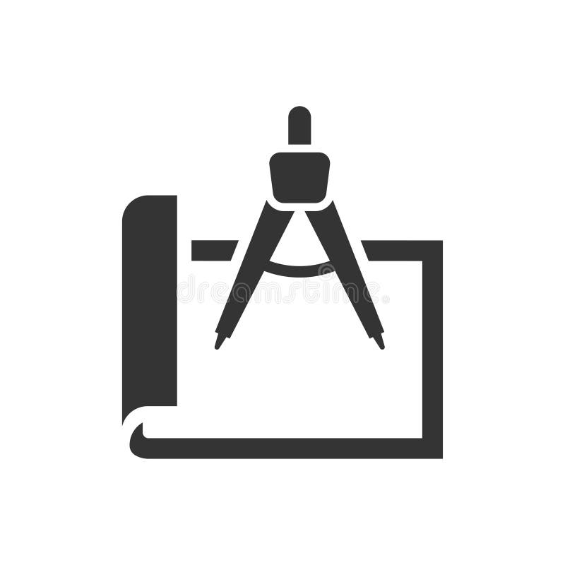 Architect planning icon stock vector. Illustration of architect - 153433376