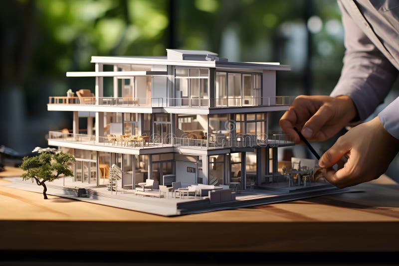 Architect Plans the Design and Construction of a Model of a Residential ...