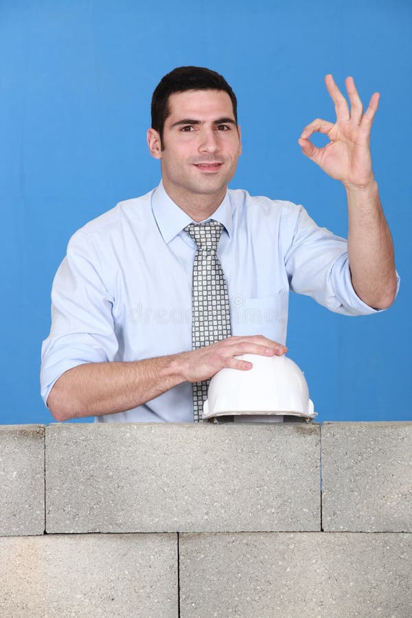Architect Posing Near Wall Stock Photos - Free & Royalty-Free Stock ...