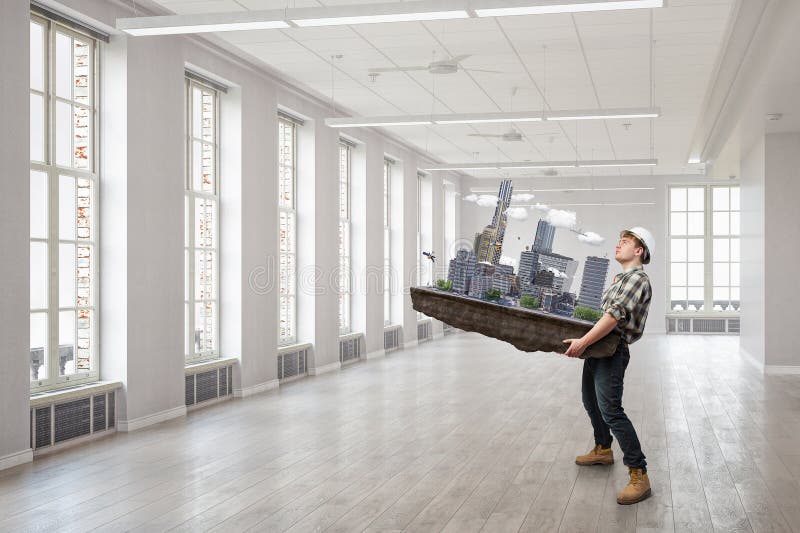 Architect Present His Project Stock Photo - Image of housing ...