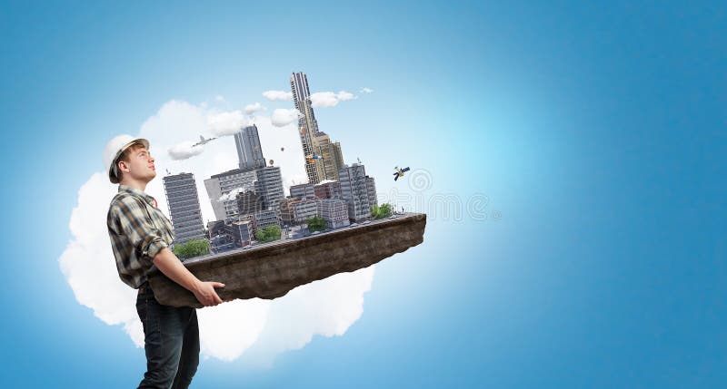 Architect Present His Project Stock Image - Image of construct ...