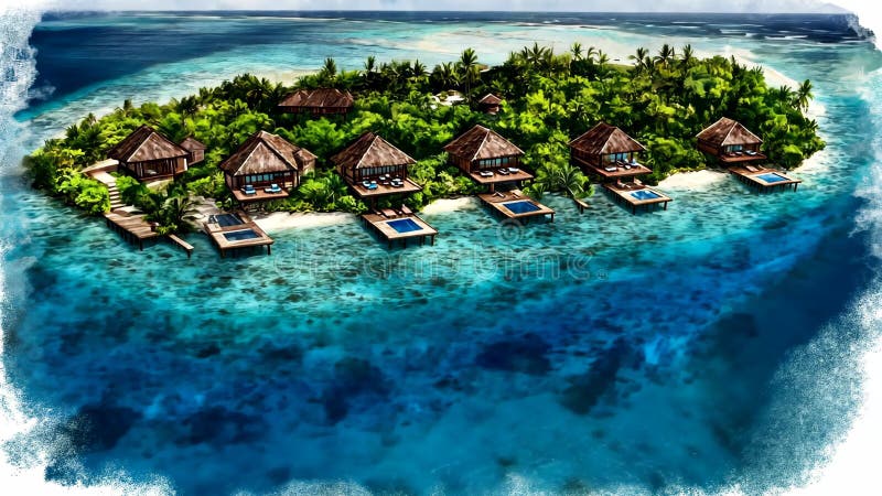 Architect Presenting Different Options for Luxury Resort on Remote ...