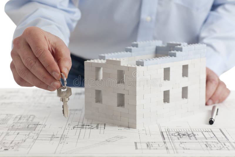 Architect Presenting His Design Stock Photo - Image of estate ...