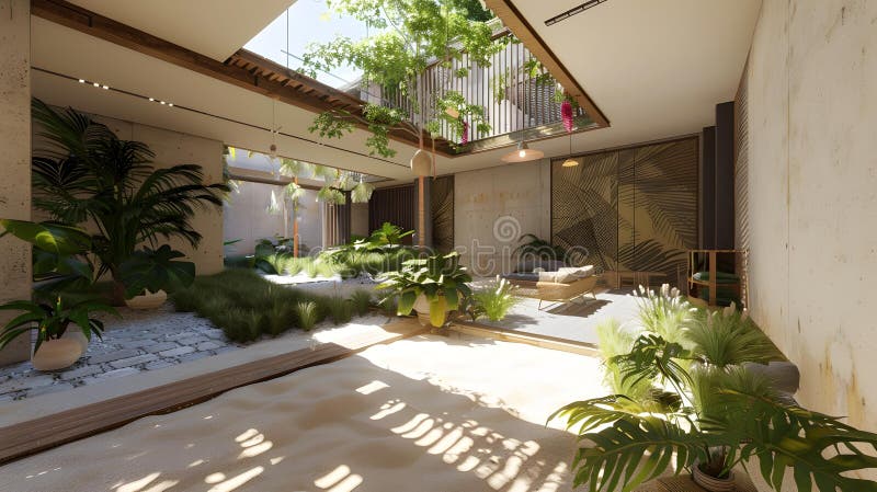 A Virtual Walkthrough of a Building Design Generative Ai Illustration ...