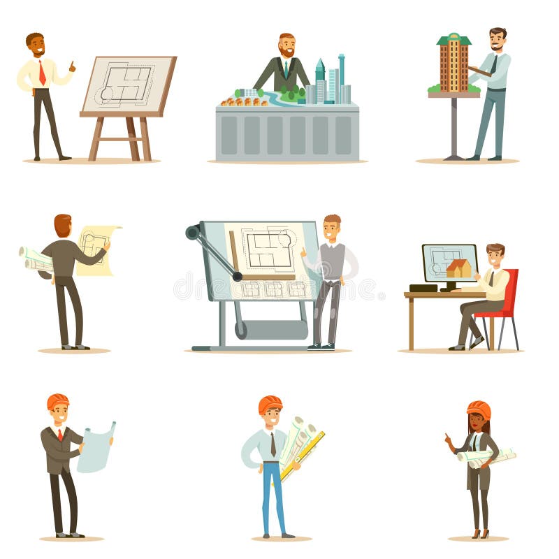 Architect Cartoon Stock Illustrations – 18,729 Architect Cartoon Stock ...