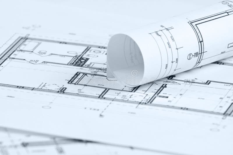 Architect rolls stock photo. Image of calculator, designer - 31365158