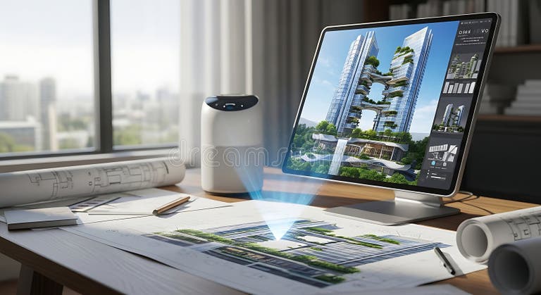 Architectural Design: Holographic Projection of Eco-Friendly Skyscraper ...