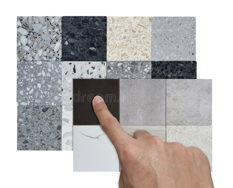 Architect S Hand Selects Multicolored and Texture of Square Shapes ...