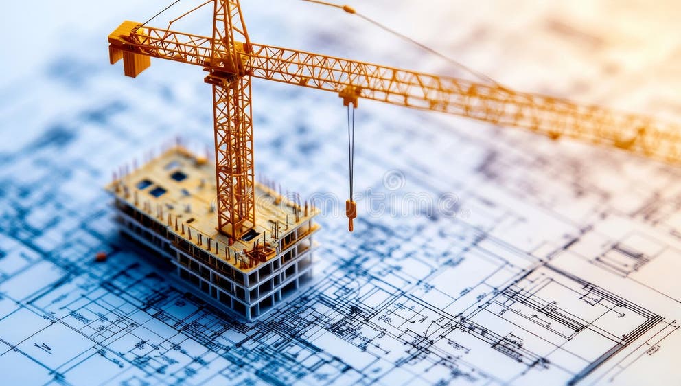 The Architect Showcases a Draft of a 3D Model Design for a Building ...