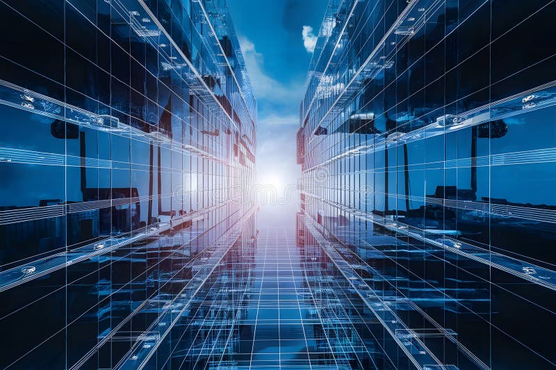 Architect Showing New Business Office Complex Model on Table. Real ...