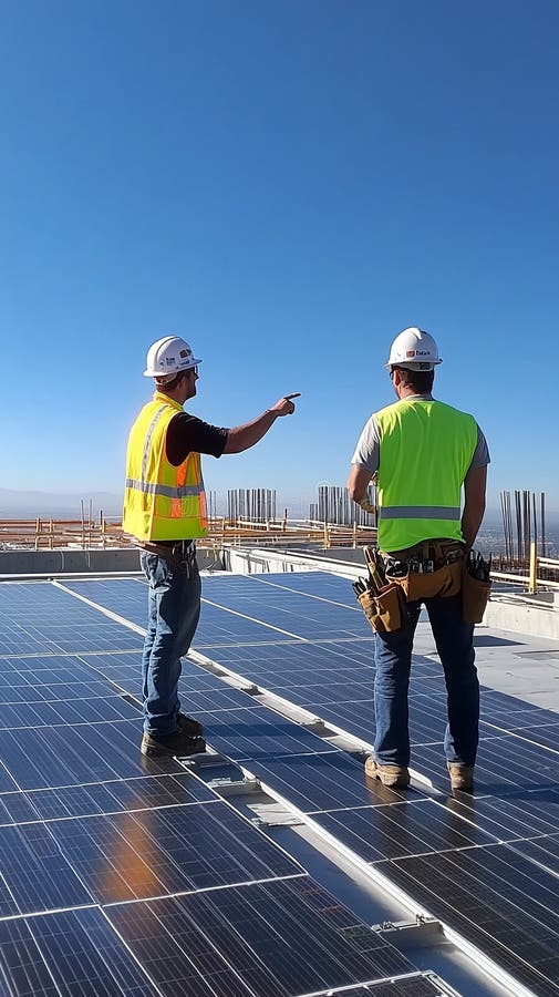 Architect Standing on the Roof of a Partially Constructed Building ...