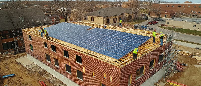 Architect Standing on the Roof of a Partially Constructed Building ...