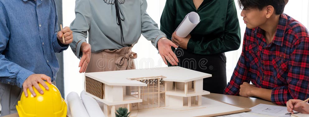 Architect Team Analysis and Brainstorming about House Construction ...