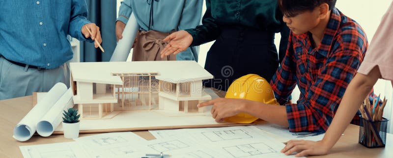 Architect Team Analysis and Brainstorming about House Construction ...