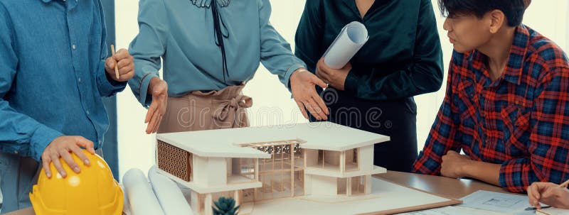 Architect Team Analysis and Brainstorming about House Construction ...