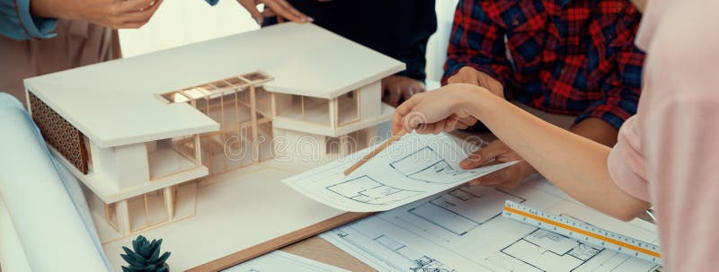 Architect Team Analysis and Brainstorming about House Construction ...