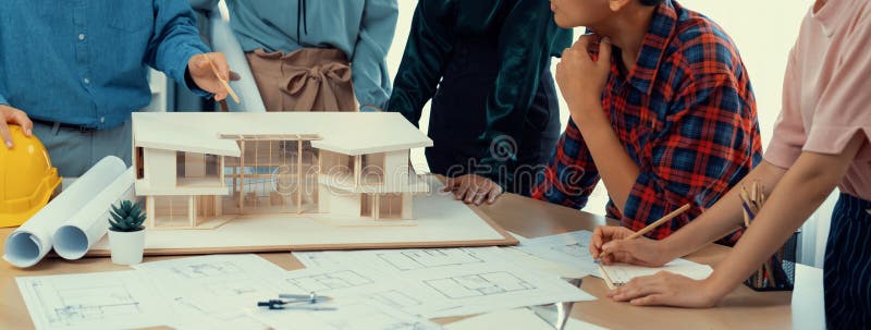 Architect Team Analysis and Brainstorming about House Construction ...