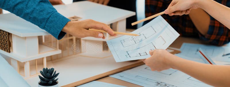 Architect Team Analysis and Brainstorming about House Construction ...