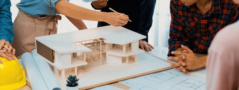 Architect Team Analysis and Brainstorming about House Construction ...