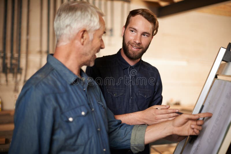 Architect, Team and Men with Blueprint for Planning Project ...