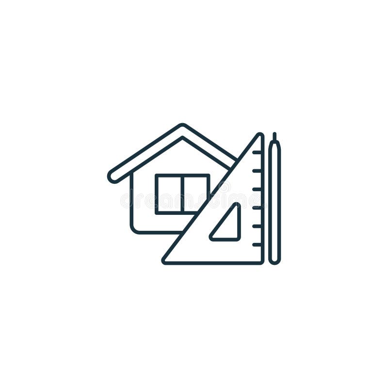 Architect Tools Icon. Monochrome Simple Sign from Construction ...