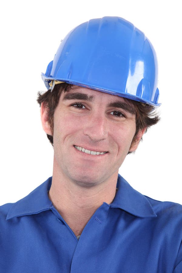 Architect wearing hard hat stock image. Image of leadership - 28009997