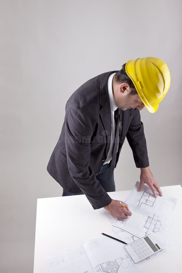 Architect at work stock photo. Image of environment, design - 20440298