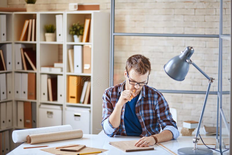 Architect at work stock photo. Image of corporate, idea - 54576926