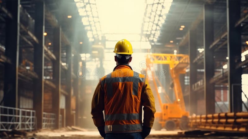 Architect Working in Construction Site for Planning, Engineer, Builder ...