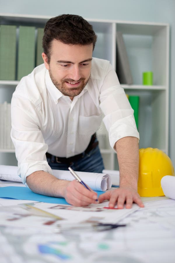 Architect Working on His Projects Stock Photo - Image of design, laptop ... Architect Working on His Projects Stock Photo - Image of design, laptop ...
