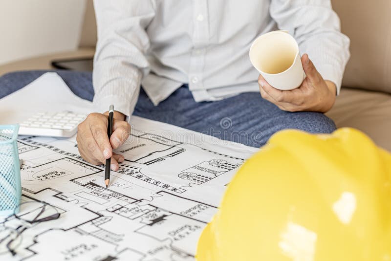 The Architect Wrote on the Blueprints To Modify the Design after ...