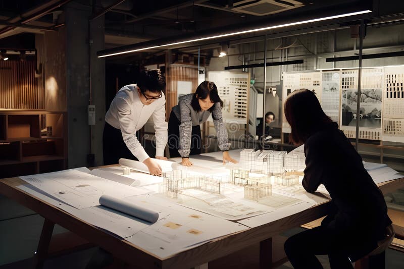 Architects Collaborate on Innovative Building Design, Reviewing ...