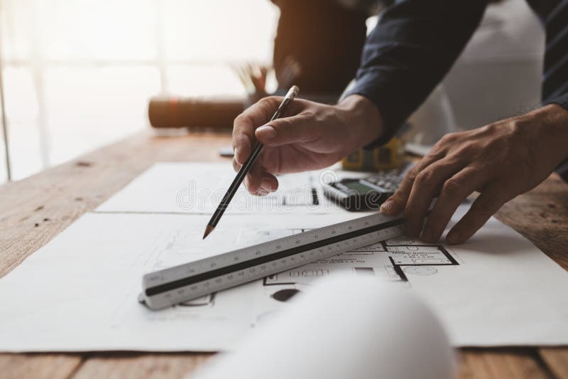 Architects Design House Plans for Clients, Drawing Plans According To Construction Standards and ...