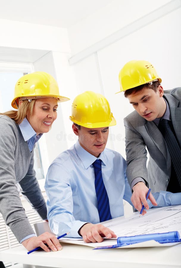 Architects at discussion stock photo. Image of meeting - 19123738