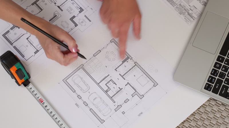 Architects Draw Drawings, an Architectural Project is Under Development ...