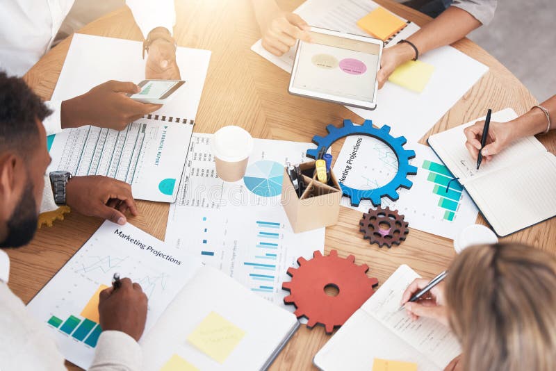 Architects, Drawings, Engineers and Planning in a Brainstorming Session ...