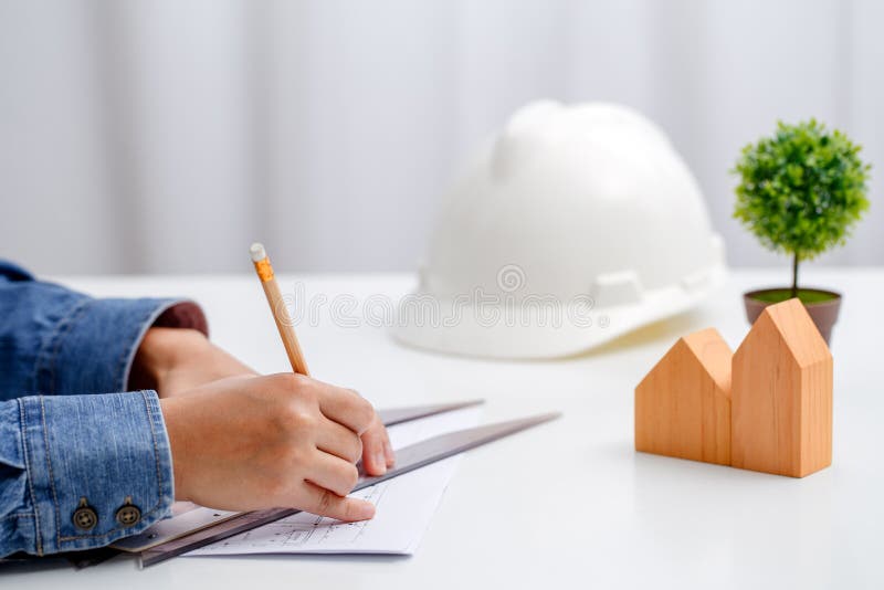 Architects or Engineer are Using Ruler Tools To Measure Distance from ...