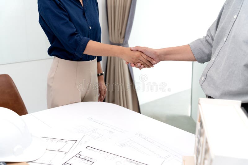 Architects Engineers Hand Shake Agree Project Stock Photos - Free ...