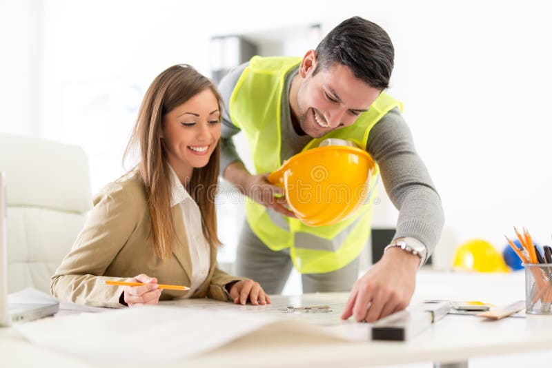 Architects Partners Planning Next Step Stock Photo - Image of ...