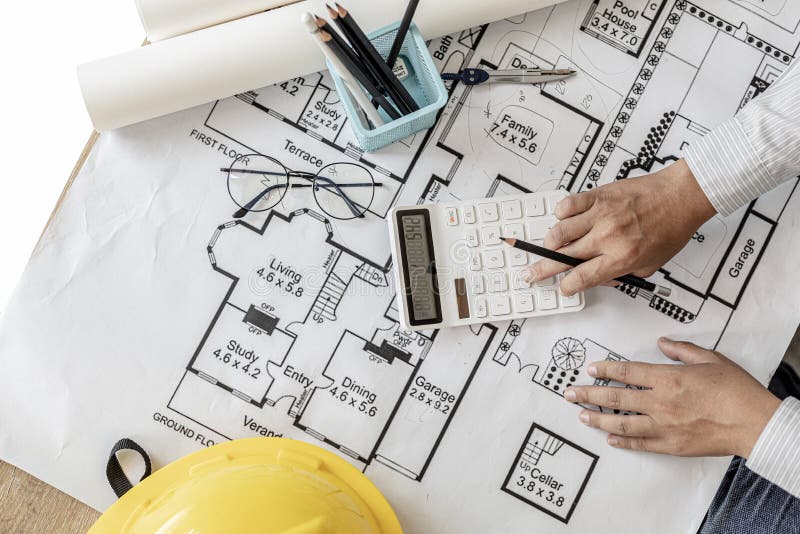 The Architects Pressed a Calculator To Calculate the Area in a ... The Architects Pressed a Calculator To Calculate the Area in a ...